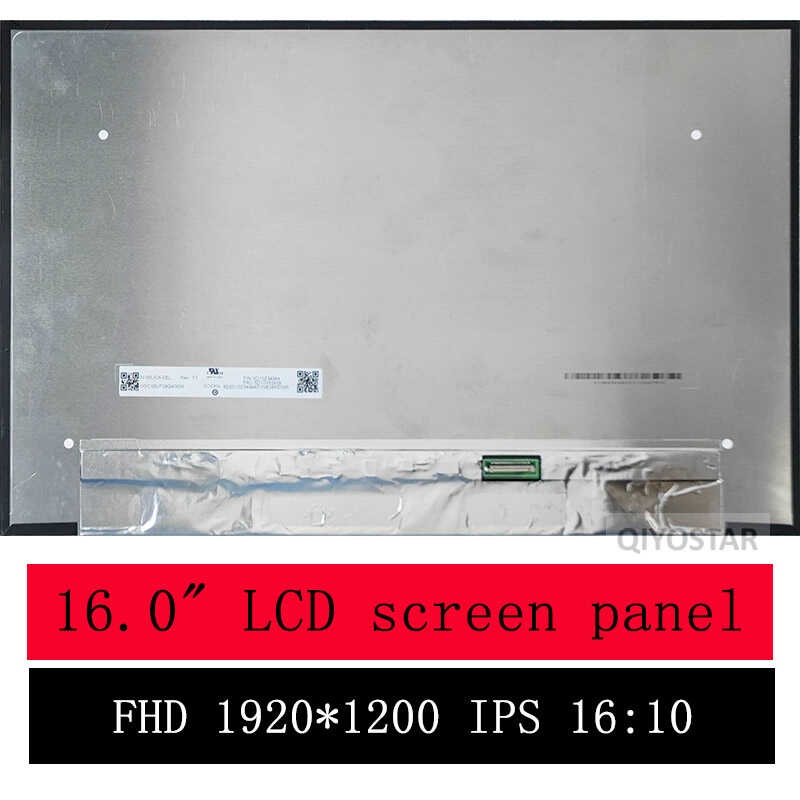 16:10 FHD IPS 16.0'' LCD Display Screen Panel Matrix For Leno Thinkpad ...