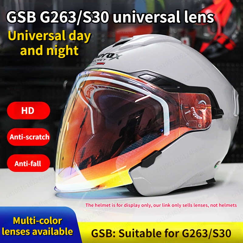 Helmet Visor Lens para sa GSB G263/JET-3 Retro Motorcycle Helmets S30 night vision visor lens ...