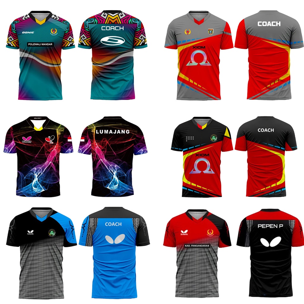 Free customization 】Custom Table TENNIS JERSEY, Volleyball, BADHMINTON ...
