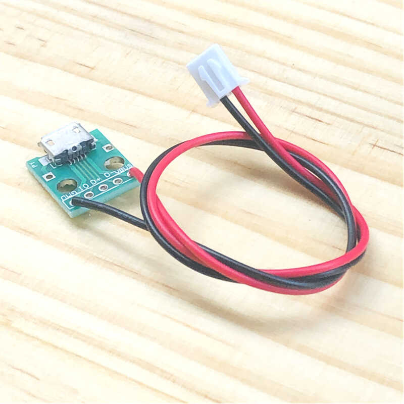 MICROTYPE-C female adapter board with soldered terminal wires to XH2.54 ...