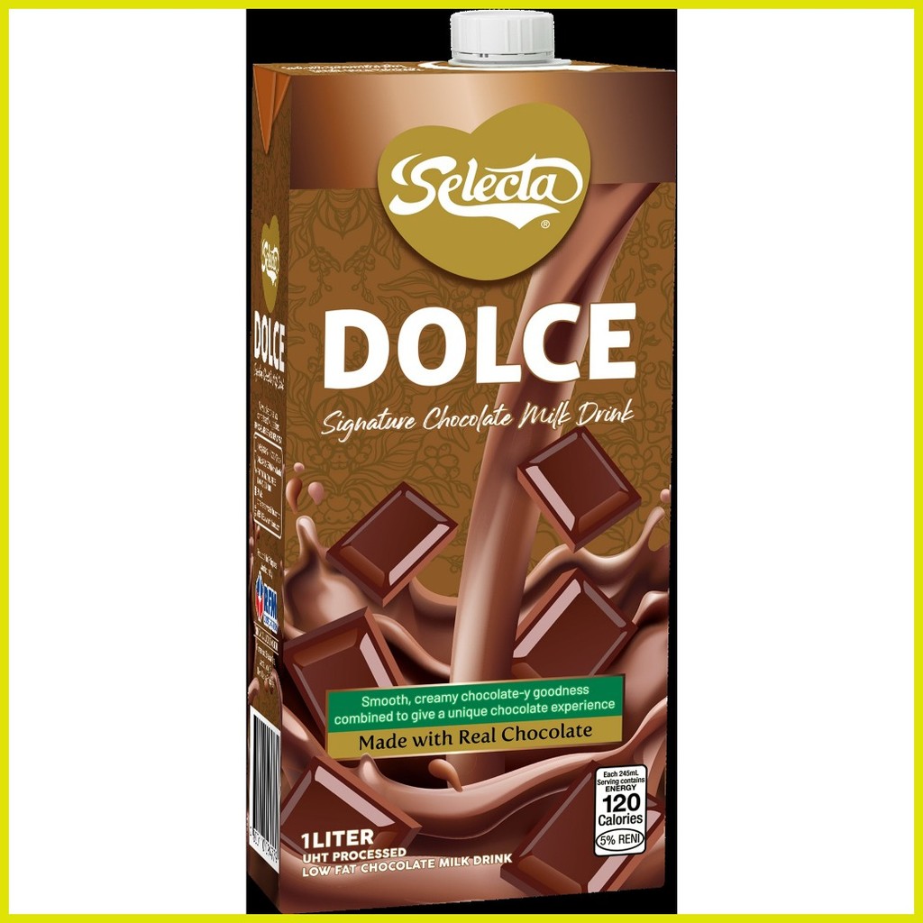 ♂ Selecta Dolce Signature UHT Processed Low Fat Chocolate Milk Drink ...