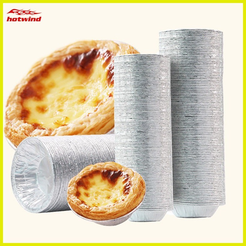 HW 100pcs Disposable Aluminum Foil Baking Cookie Muffin Cup cake Mold ...