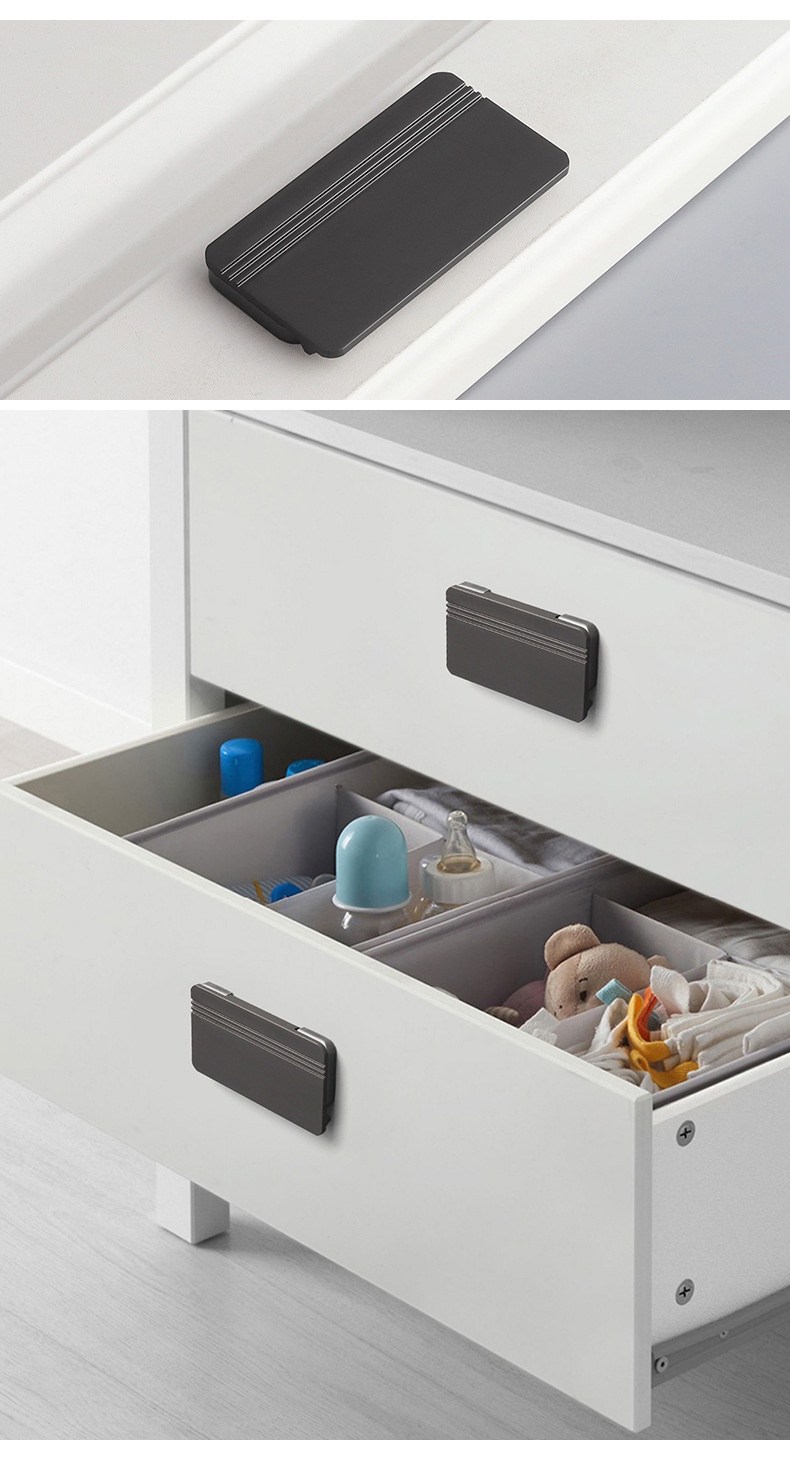 Modern Minimalist Drawer Aluminum Alloy Drawer Pull Handle Invisible ...