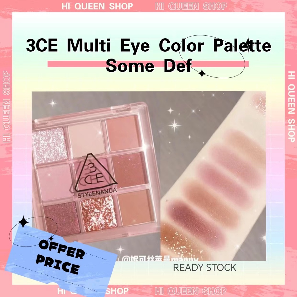 3CE Multi Eye Color Palette 9宫格眼影盘 - Some Def芋泥盘 | Shopee Philippines