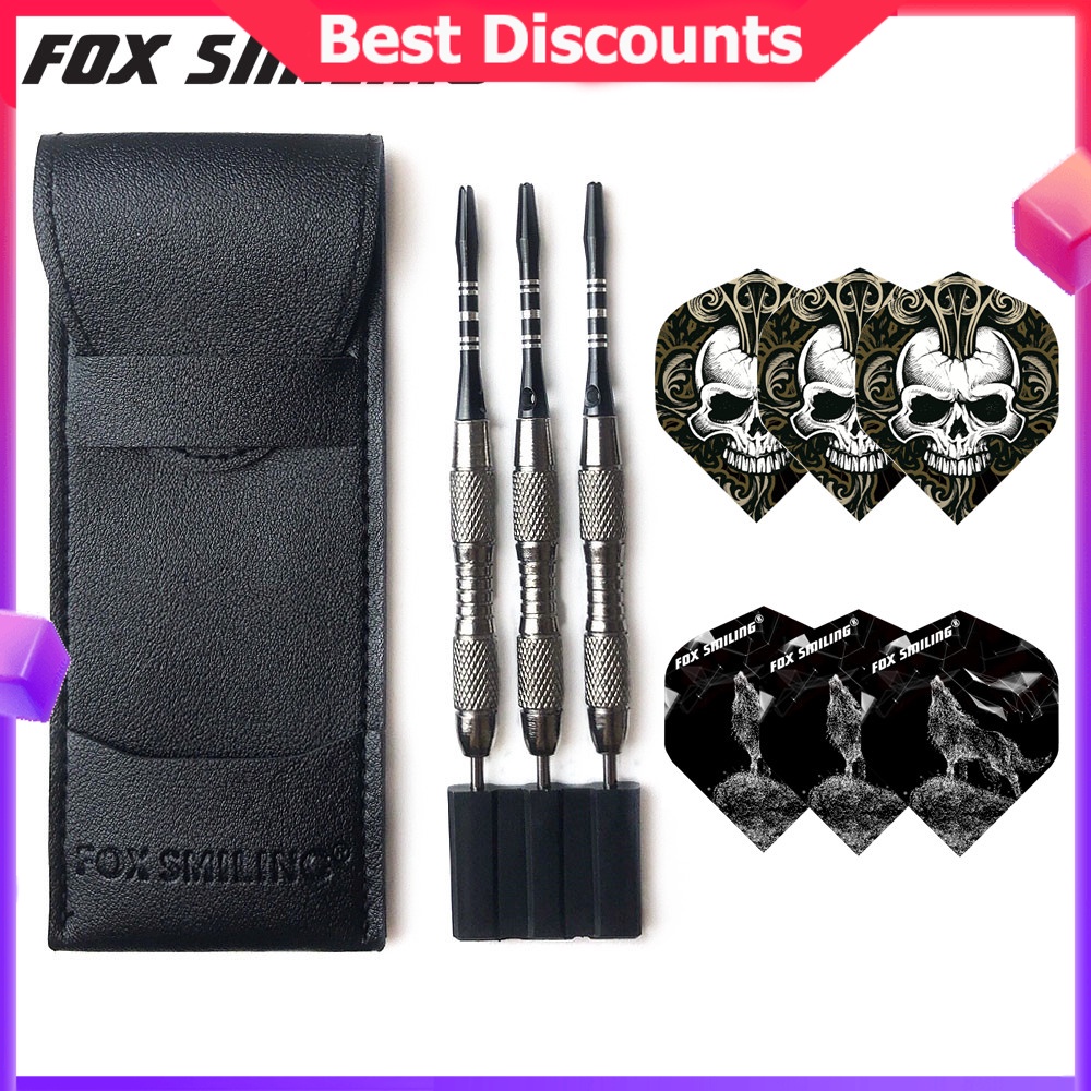 3pcs 20g Steel Needle Tip Darts Pin With Aluminum Shafts Leather Bag ...