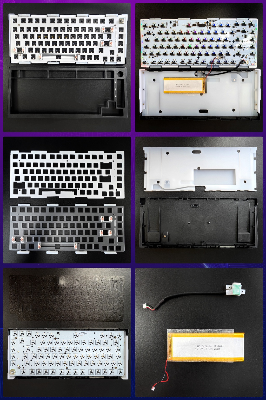 【Adjustable RGB Color】MAIMOOO KX75 Customize 75% Three Modes Keyboard ...