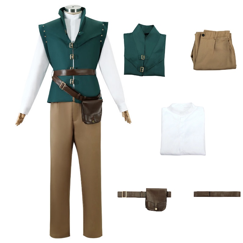 【COD】Flynn Rider Costume Disney Tangled Rapunzel Flynn Rider Prince ...