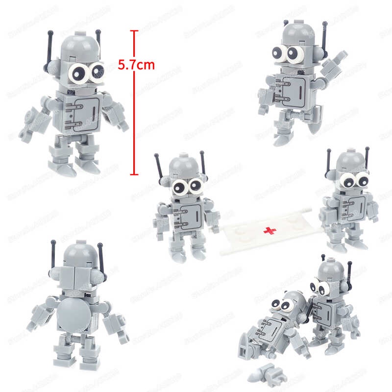 Curved Robot Building Block Assembled Moc Artificial Intelligent Ai ...