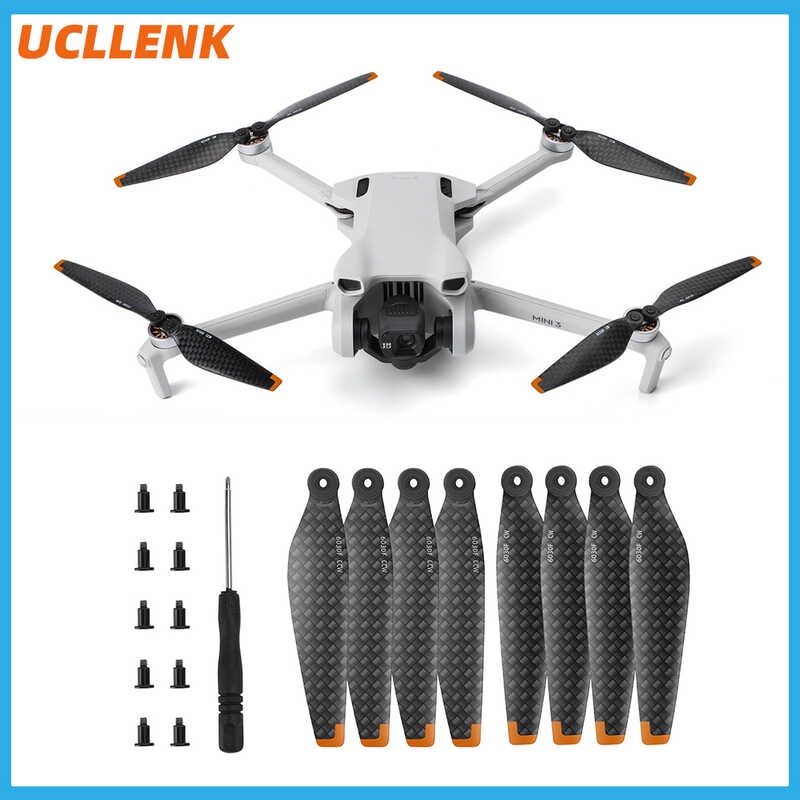 Carbon Fiber Propeller Para Sa DJI Mini 3 Props Blade Replacement ...