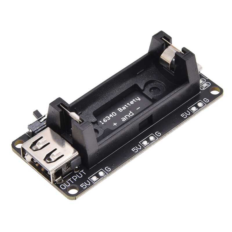 Dual 18650 Lithium Battery Shield V8 3V1A 5V 3A Micro USB Power Bank ...