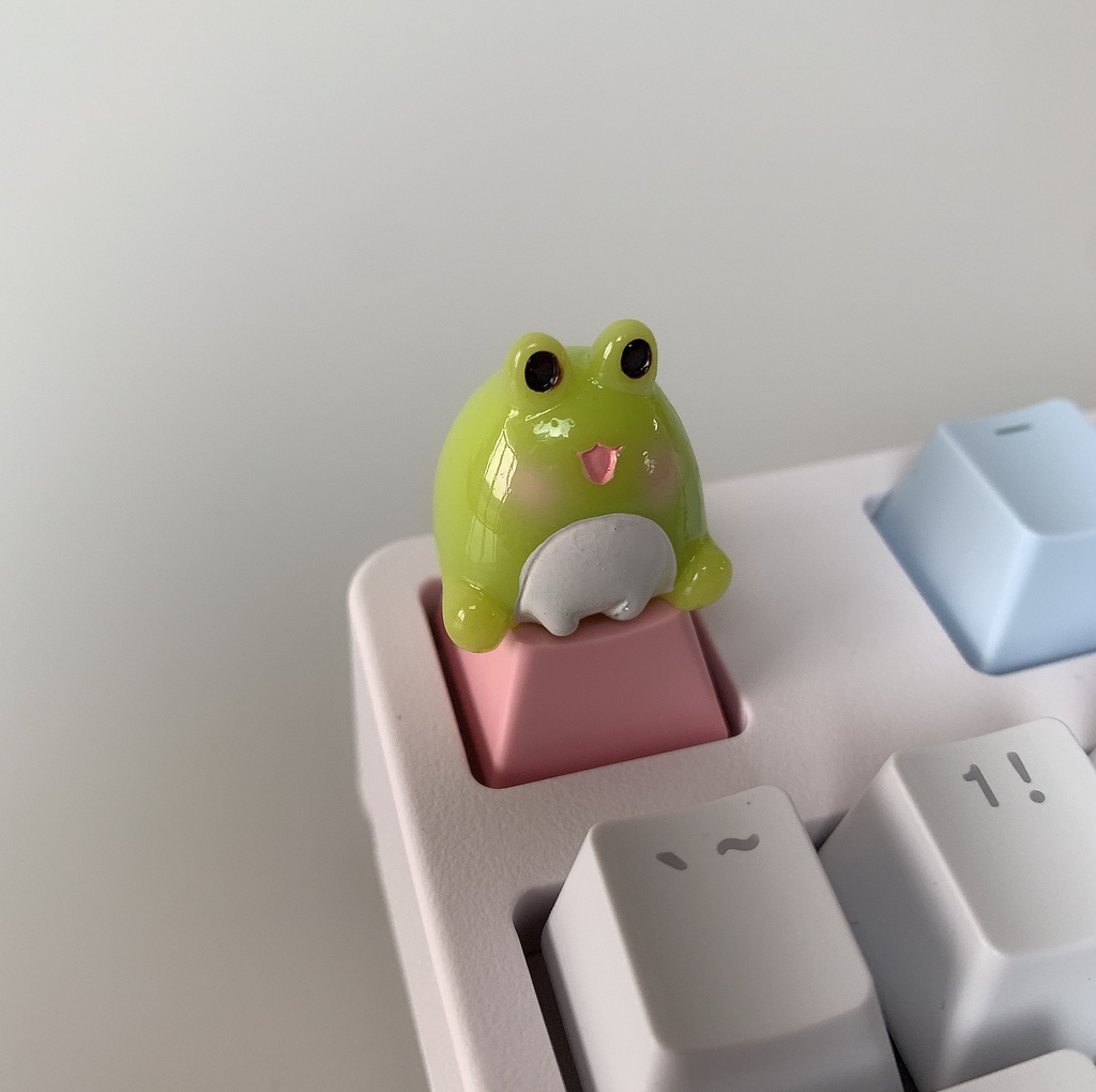 Personalized Creative Keycap Cute Cartoon Animals 3DTranslucent Keycap ...