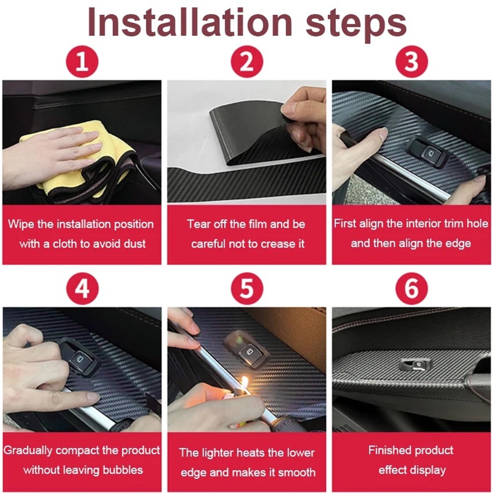 Car-Styling Carbon Fiber Car Interior Center Console Color Change ...