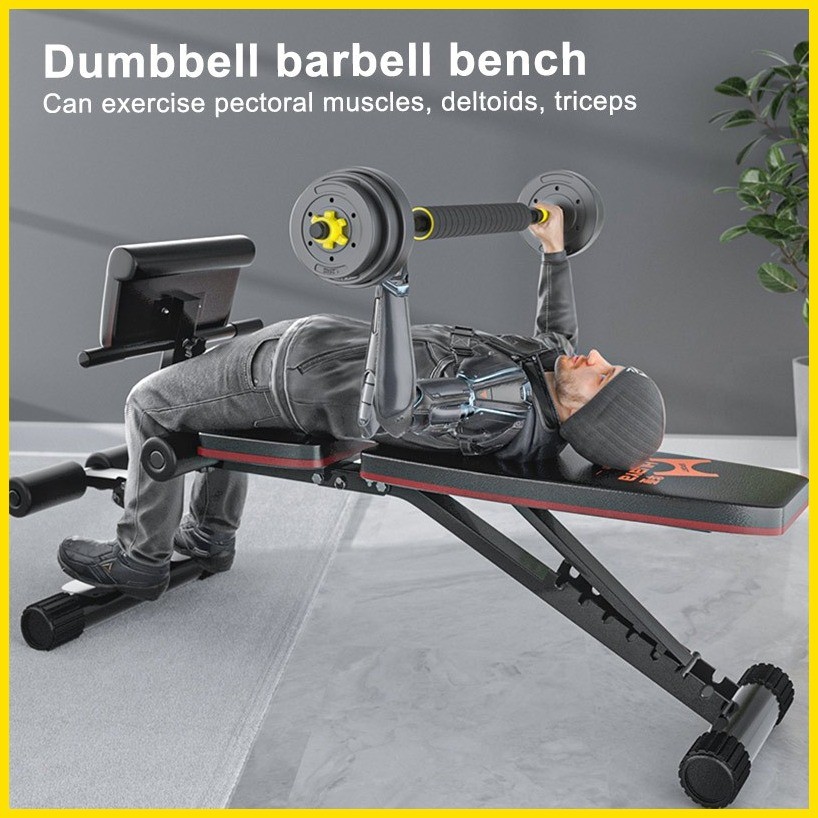 ♨ Dumbbell bench Home fitness chair Sit-up equipment Fitness equipment ...