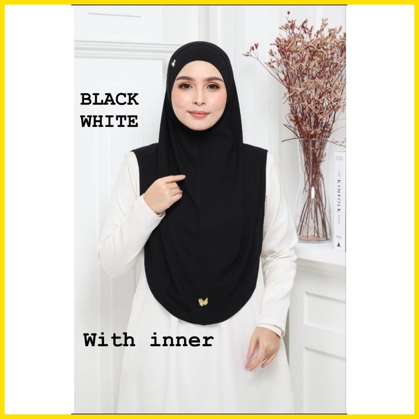 ๑ Adinda, afeena, laluna, hassya, malaysia Hijab with inner sukob ...