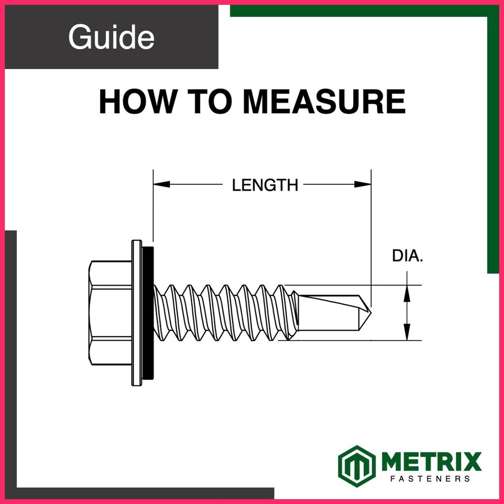 ® ஐ 10-50pc Tek Screw for Purlins / Tex Screw for Roofing ( For Steel ...
