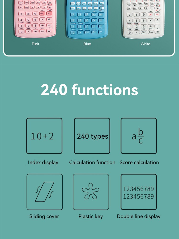 Student Function Calculator Cute Scientific Digital Calculator ...