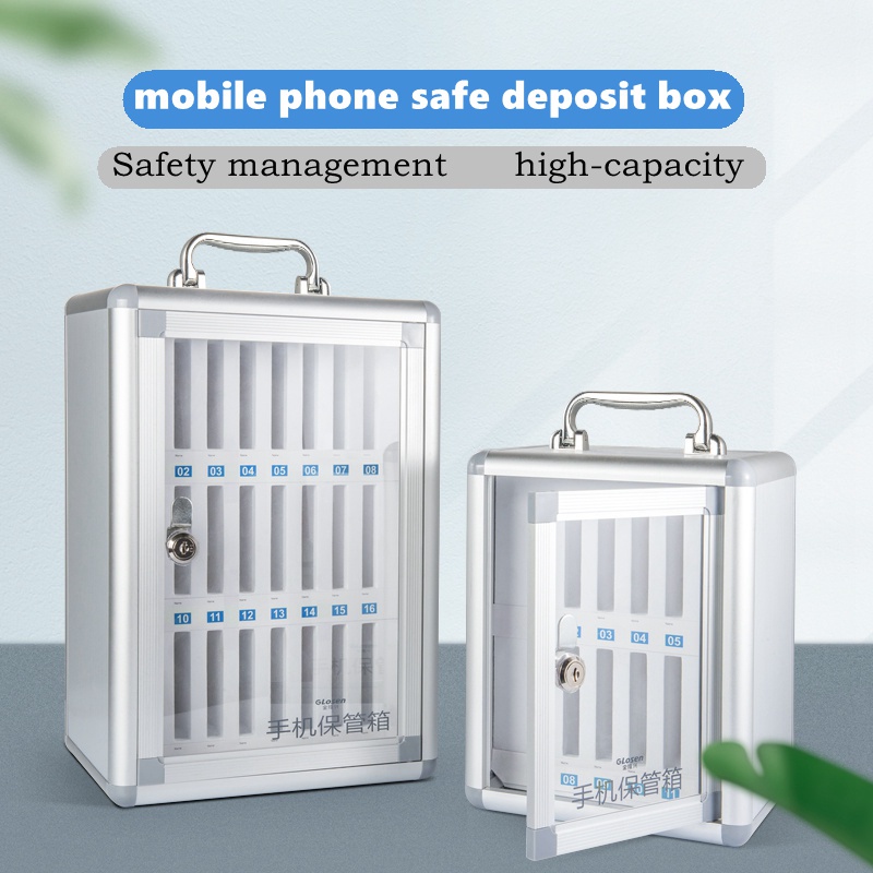 Mobile Phone Safe Box Transparent with Lock Factory Staff Force Student ...