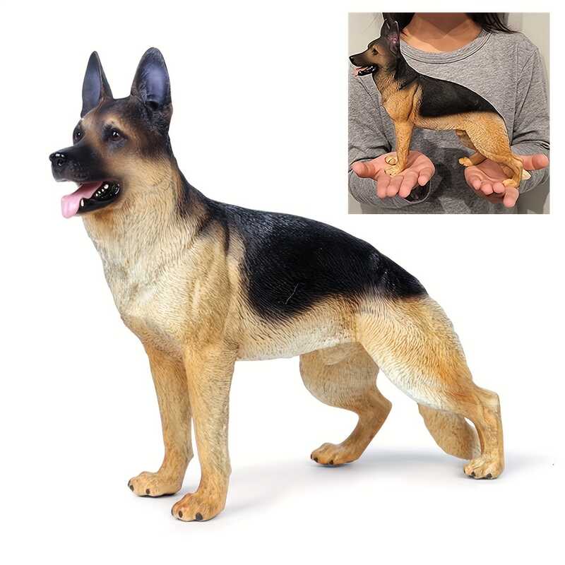 Large 7.9" German Shepherd Figure, Highly Detailed Action Toys ...