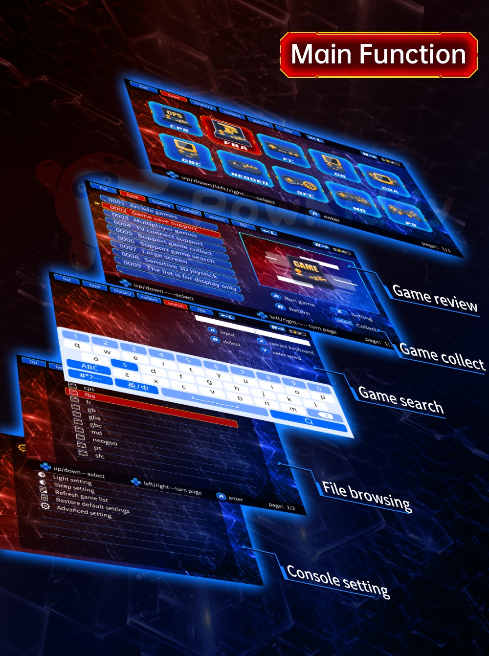 2023 New POWKIDDY X70 Original 7 Inch HD Handheld Portable Console ...