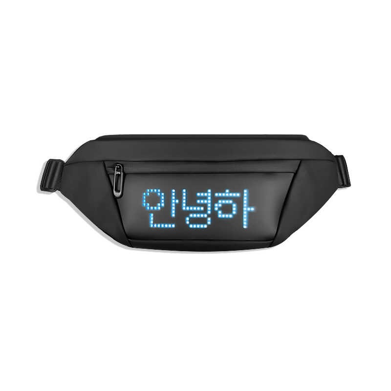 2024 LED Smart Display Chest Bag Men Shoulder Bag Custom DIY Messenger ...