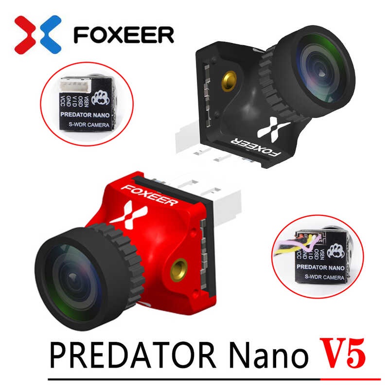 Foxeer Predator V5 Nano full case racing FPV 1000TVL Camera switchable ...