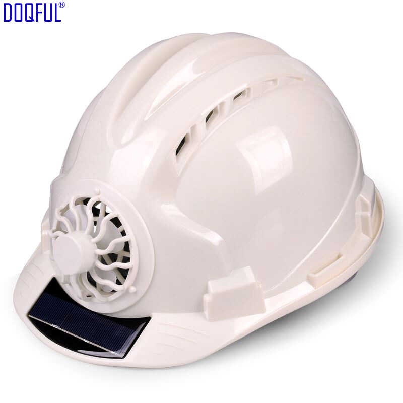 Solar Panel Fan Work Safety Helmet Outdoor Casco De Seguridad Crash ...