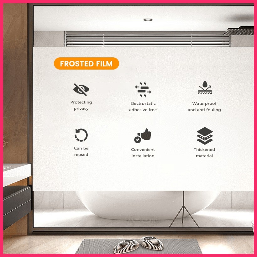 Frosted window glass sticker tinted sticker for window film privacy ...