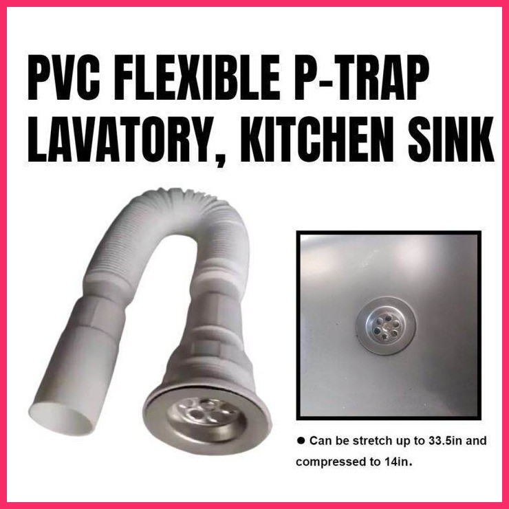 Lavatory and Toilet Bowl PVC FLEXIBLE P TRAP | Shopee Philippines