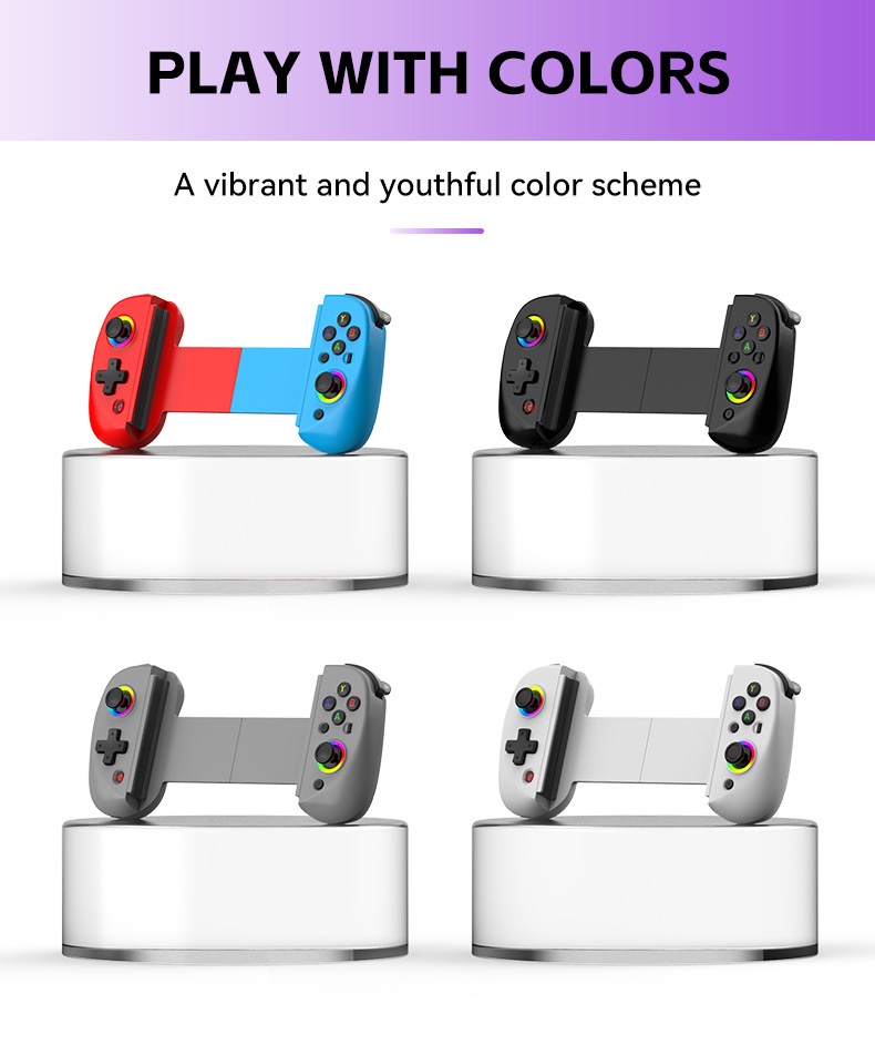 D8 RGB Tablet Controller Wireless Handle for Switch Game Bluetooth ...