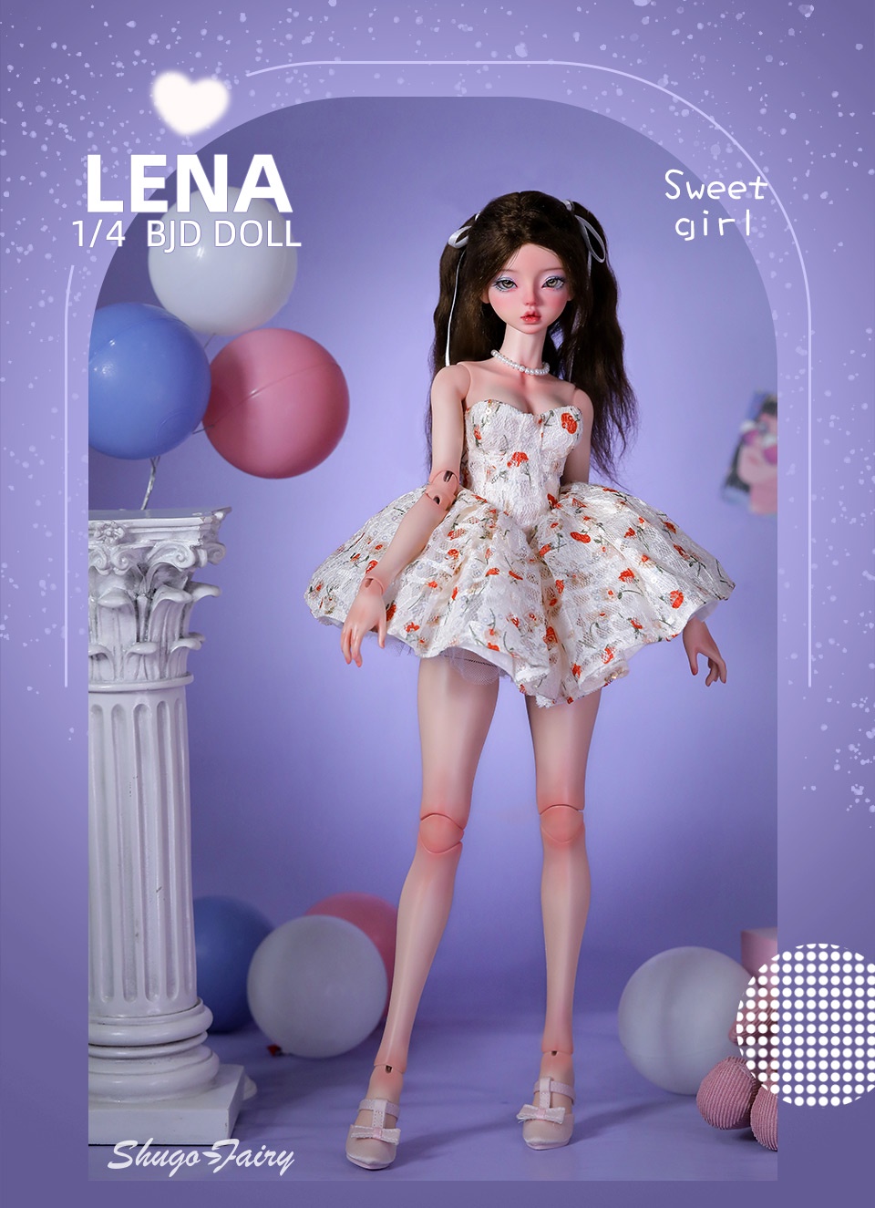 ShugaFairy Lena 1/4 Bjd Dolls Big Chest Body Sweet Girl Style Hourglass ...