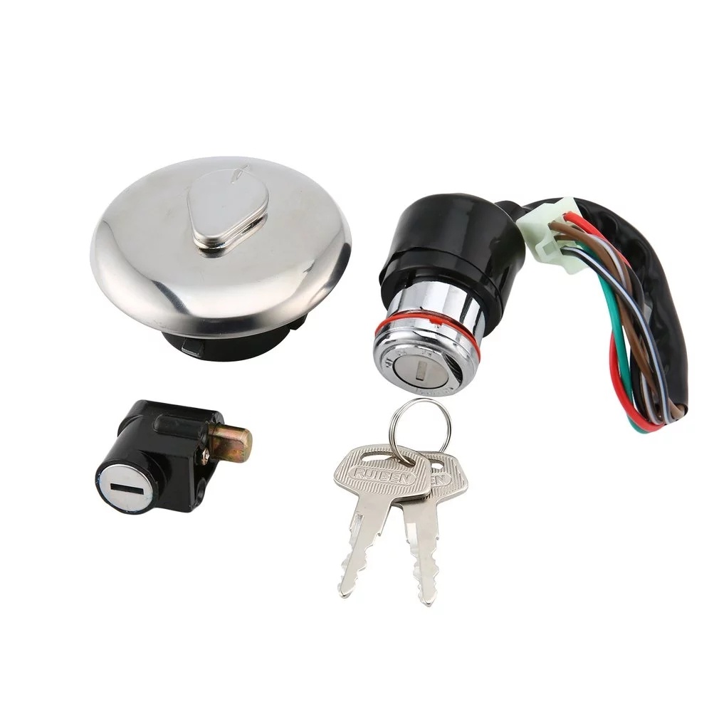 Ignition Switch + Fule Tank Gas Cap Lock Set para kay Haojue Suzuki ...