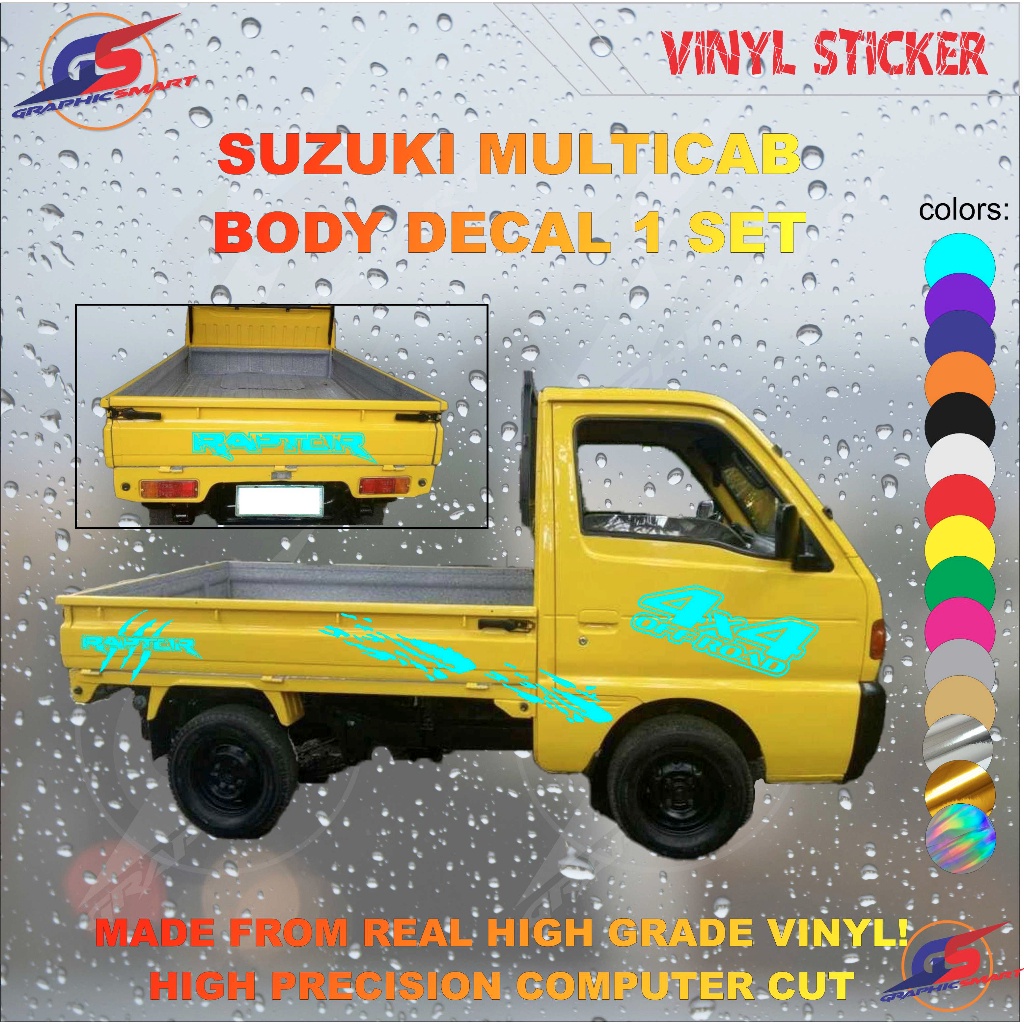 SUZUKI Multicab 1 Set Body Decal More Colors! High Quality Sticker ...