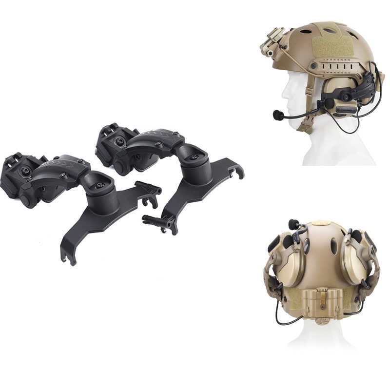 Z-TAC Tactical Helmet Mount Adapter Headset ARC Track Mount Compatible ...
