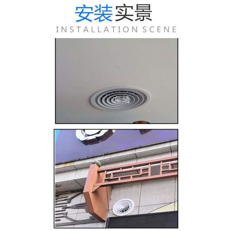 Abs Round Air Outlet Diffuser Air Outlet Central Air Conditioner Vent ...