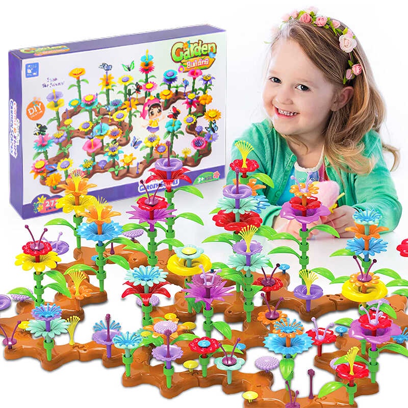 Maglikha ng DIY Pop Flowers Toys Flower Arrangement Toy Assembling ...