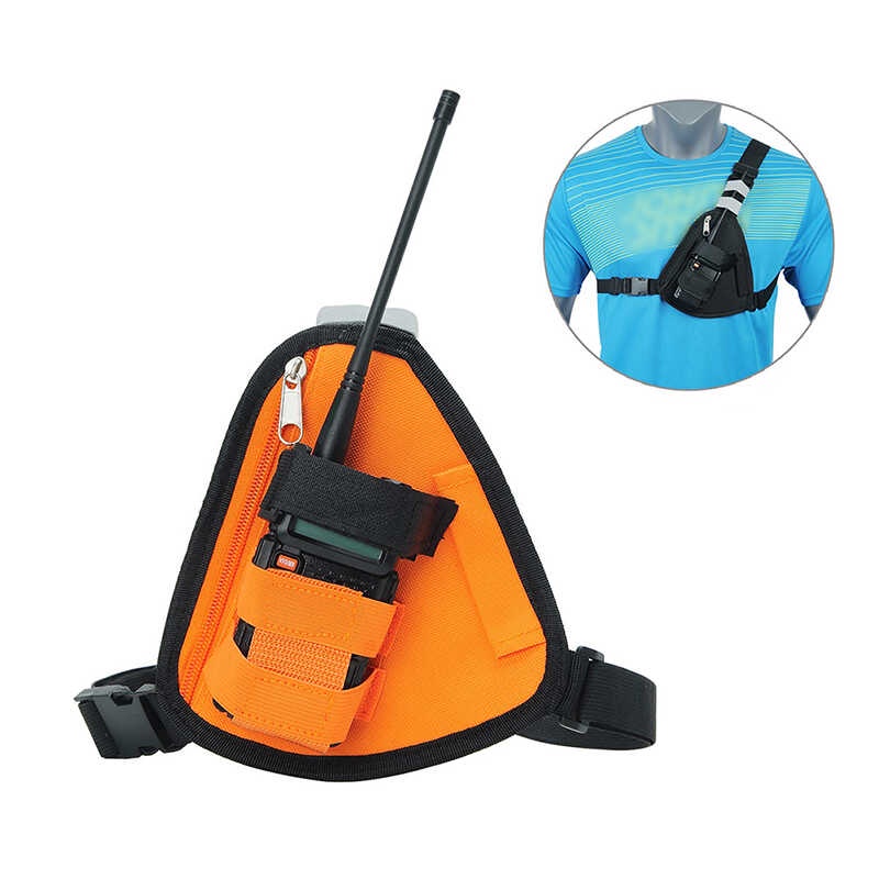 Adjustable Radio Harness Bag Front Pack Triangle Chest Bag Pouch ...