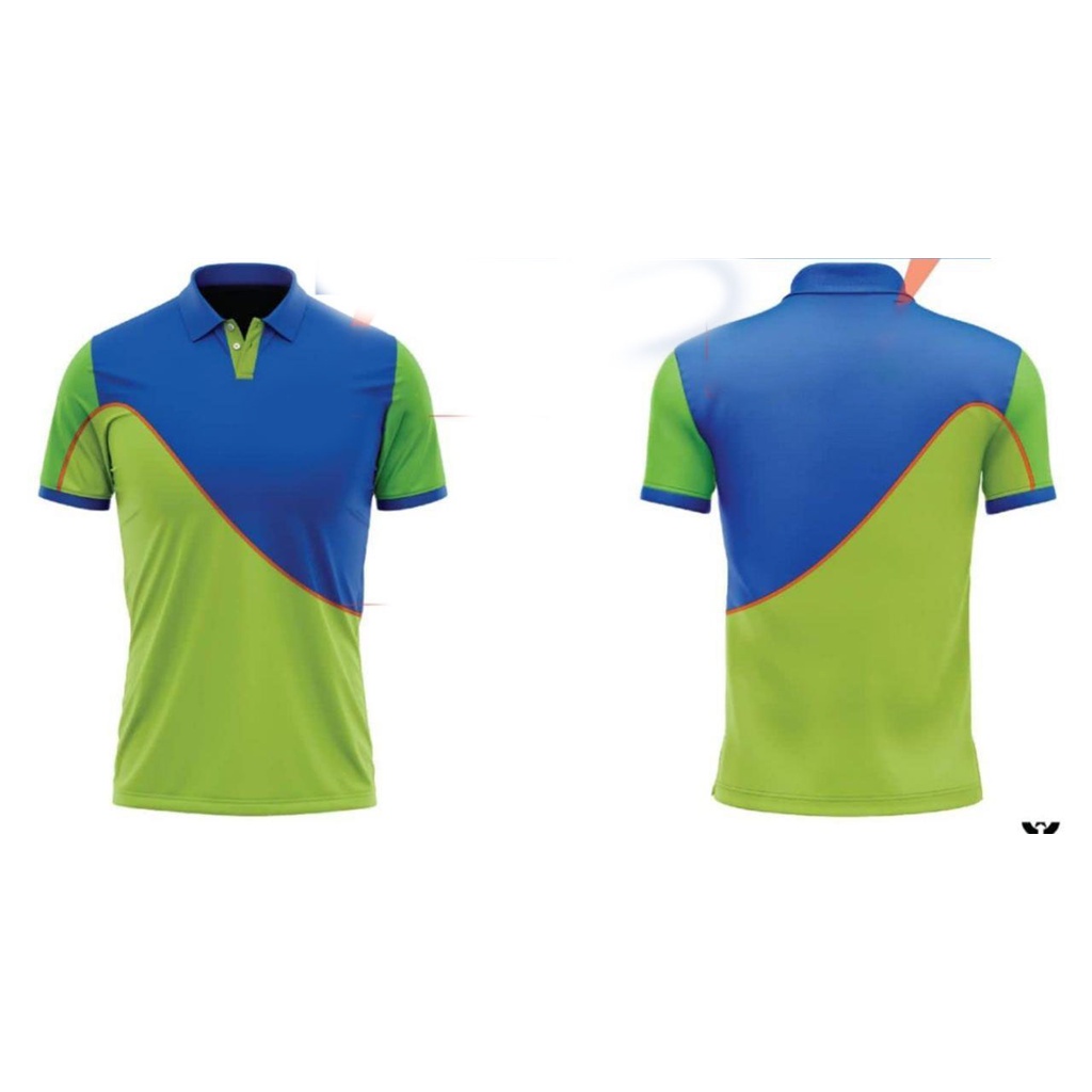 Full sublimation Polo shirt Green Blue ready stock now!! | Shopee ...