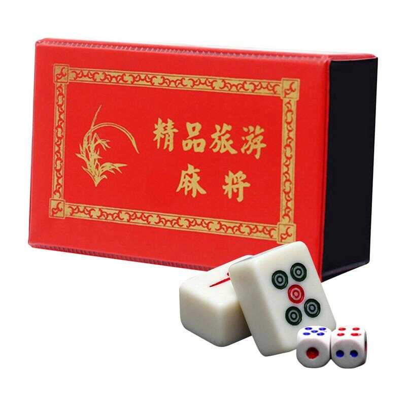 Chinese Mahjong Game Set 144 Pcs Mini Mah Jong Tile Set For Party ...