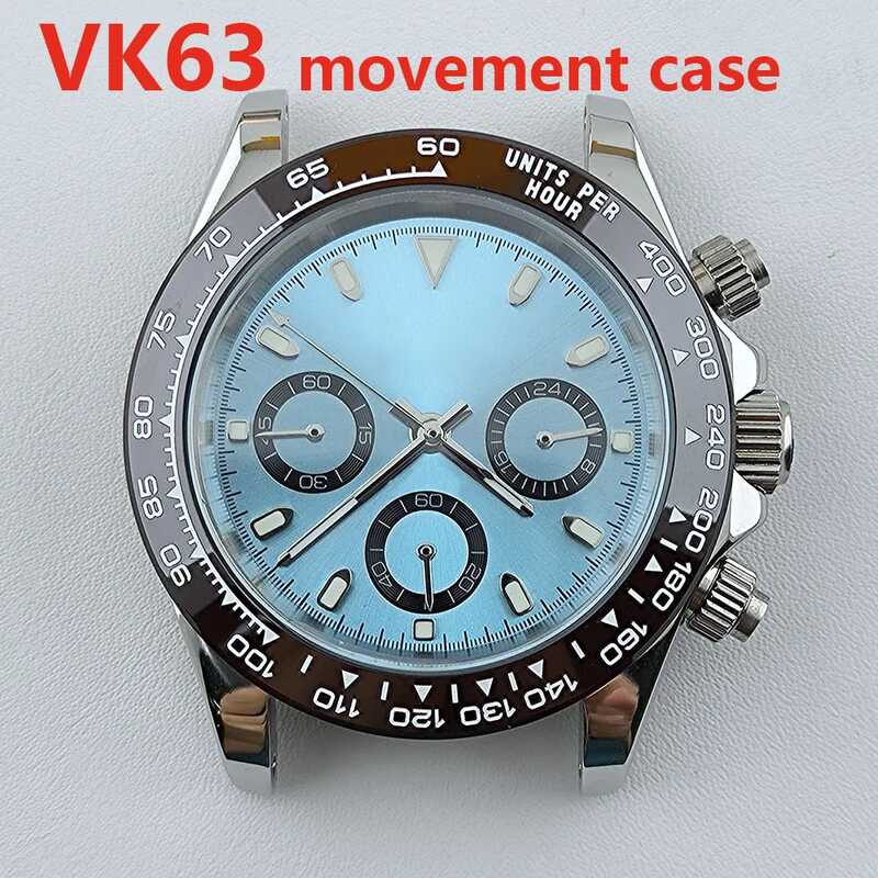 VK63 Kaso Chronograph Dial Hands Men's Watch Sapphire Glass Parts para ...