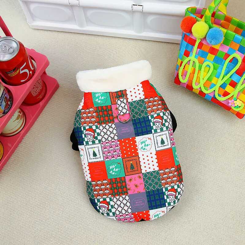Mga Damit Ng Pasko Ng Aso Mga Bato Ng Cotton-Padded Bagong Damit Ng Mga ...