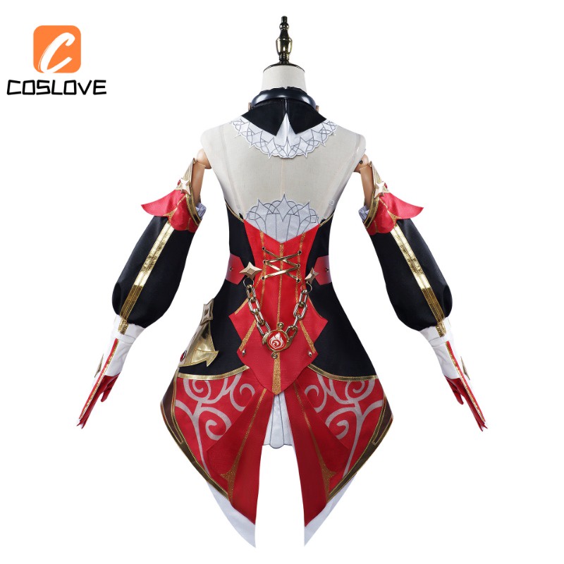 Anime Game Genshin Impact Chevreuse Cosplay Full Set Costume Red Color ...