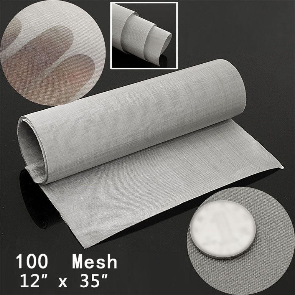 [SMELLSHI] Stainless Steel 35*12inch 100 Micron Mesh Woven Wire Cloth ...