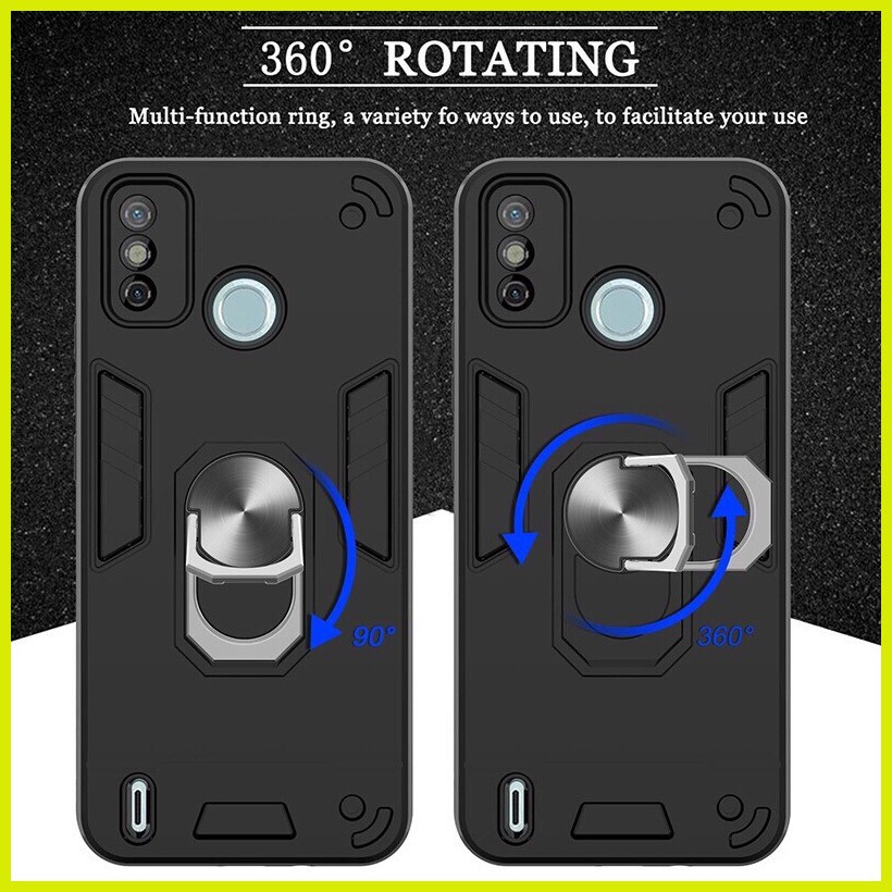 Techno spark 6 go 2023. spark go 2024 armour case with stand | Shopee ...