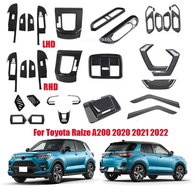 Tt LHD RHD Para Sa Toyota Raize A200 2020 2021 2022 ABS Carbon Look ...