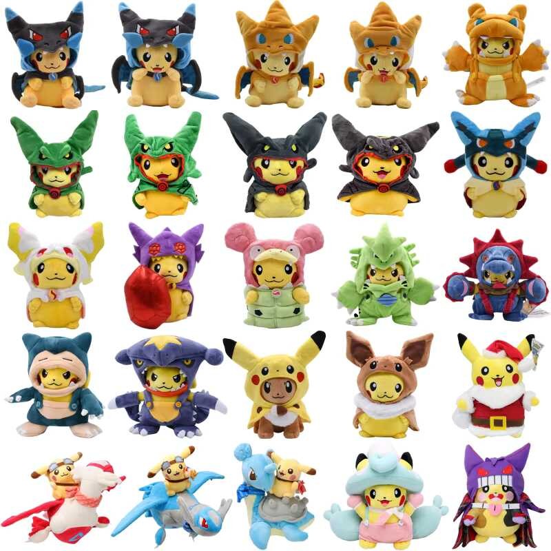 Pikachu Cosplay Plush Toys Charizard Snorlax Garchomp Tyranitar ...
