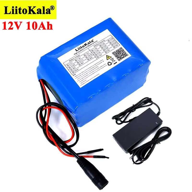 Liitokala 12V 10Ah 18650 Li-Lon Battery Pack 10000Mah With BMS For ...