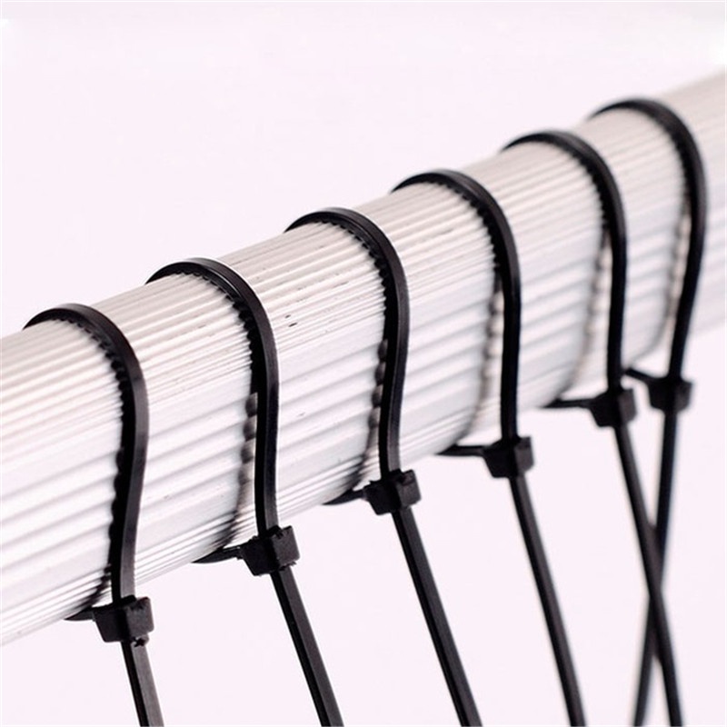 100Pcs DIY Nylon Markable Cable Tie Tag Labels / Plastic Loop Ties ...