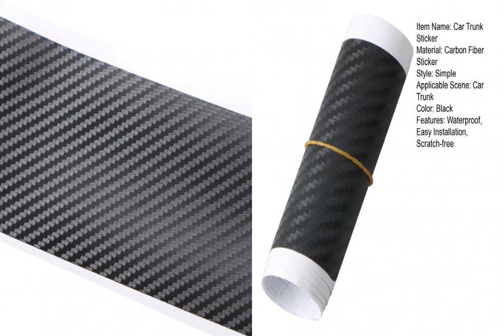 SOU_ High-quality Car Door Sill Strip Car Trunk Protection Strip Carbon ...