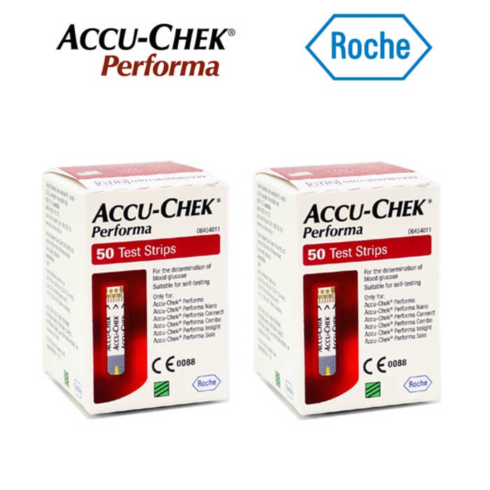LY Accu-Chek Performa Test Strips 50, 100 Accucheck Blood Glucose (Exp ...