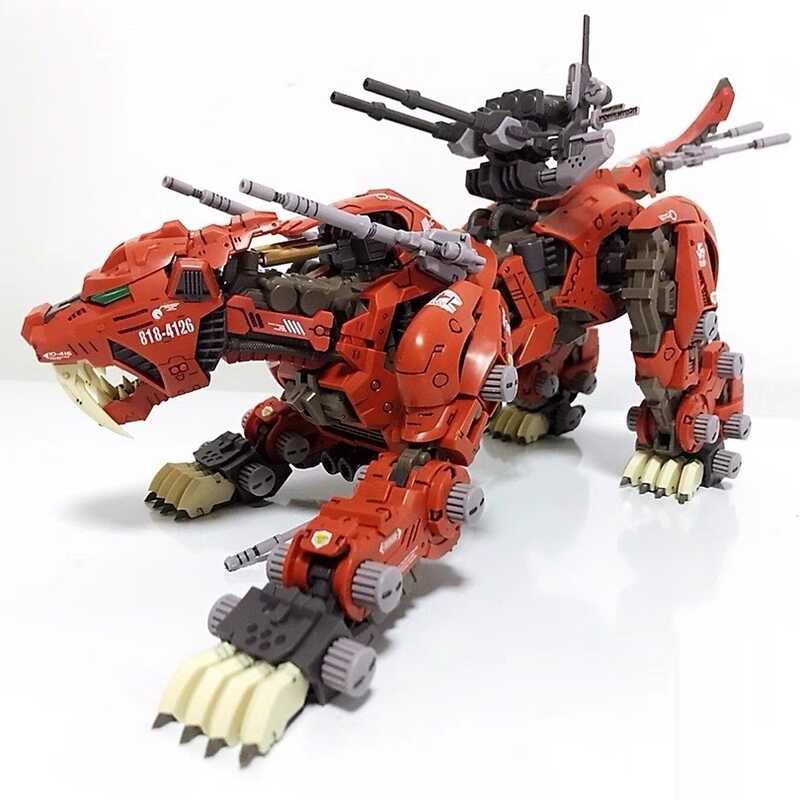 BT Building Blocks ZOIDS EZ-016 Red Saber Tiger 1:72 Scale Full Action ...